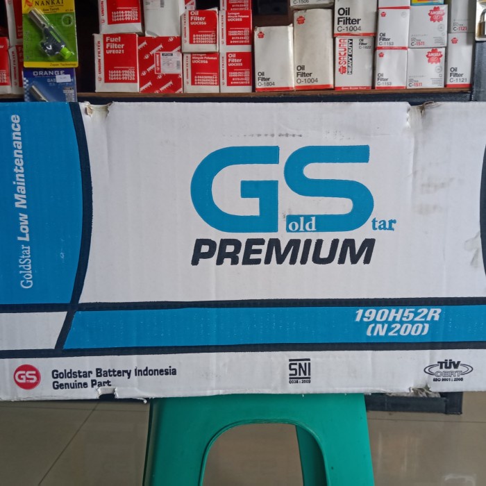 Jual Aki Truk/ Genset/ GS Goldstar Premium N200/ 190H52 12V 200AH/ GS N 200 | Shopee Indonesia