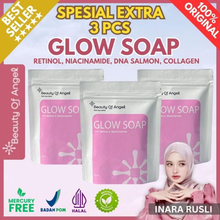 Jual Free Ongkir [3 Pcs] Glow Soap Dr. Richard Lee Sabun Mandi Soap Bar Sabun Pemutih Muka Wajah ...