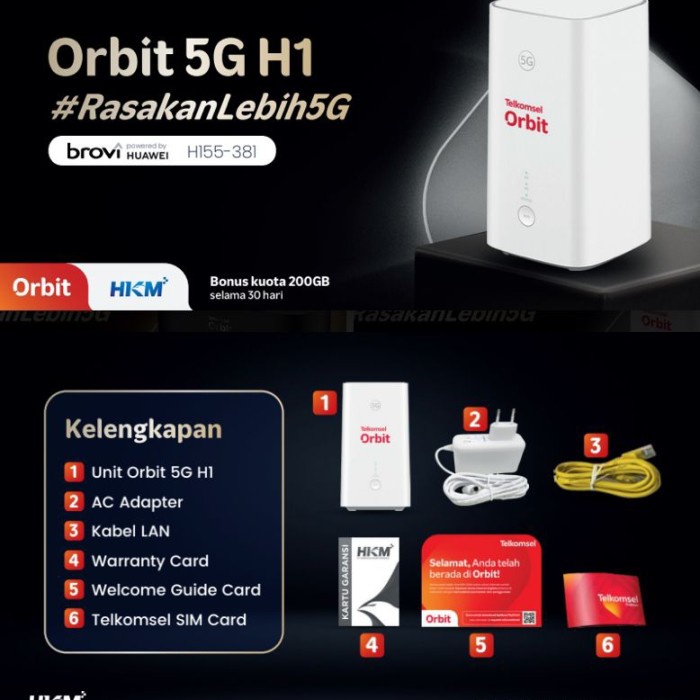 Jual Huawei Brovi Orbit 5G Router Wifi CPE 5 H155-381 5G | Shopee Indonesia