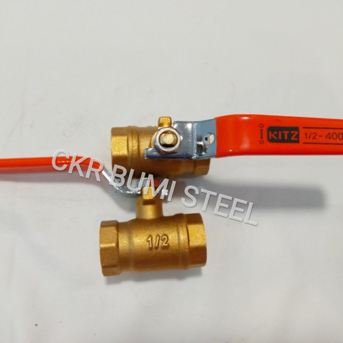 Jual Nms - Ball Valve Kitz 1/2" Inch / Stop Kran Kitz 1/2" Inch | Shopee Indonesia