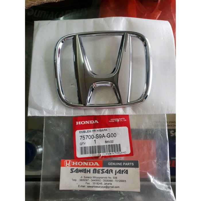 Jual Ready Emblem Logo Lambang H Depan Honda CRV RD RE Civic FD ...