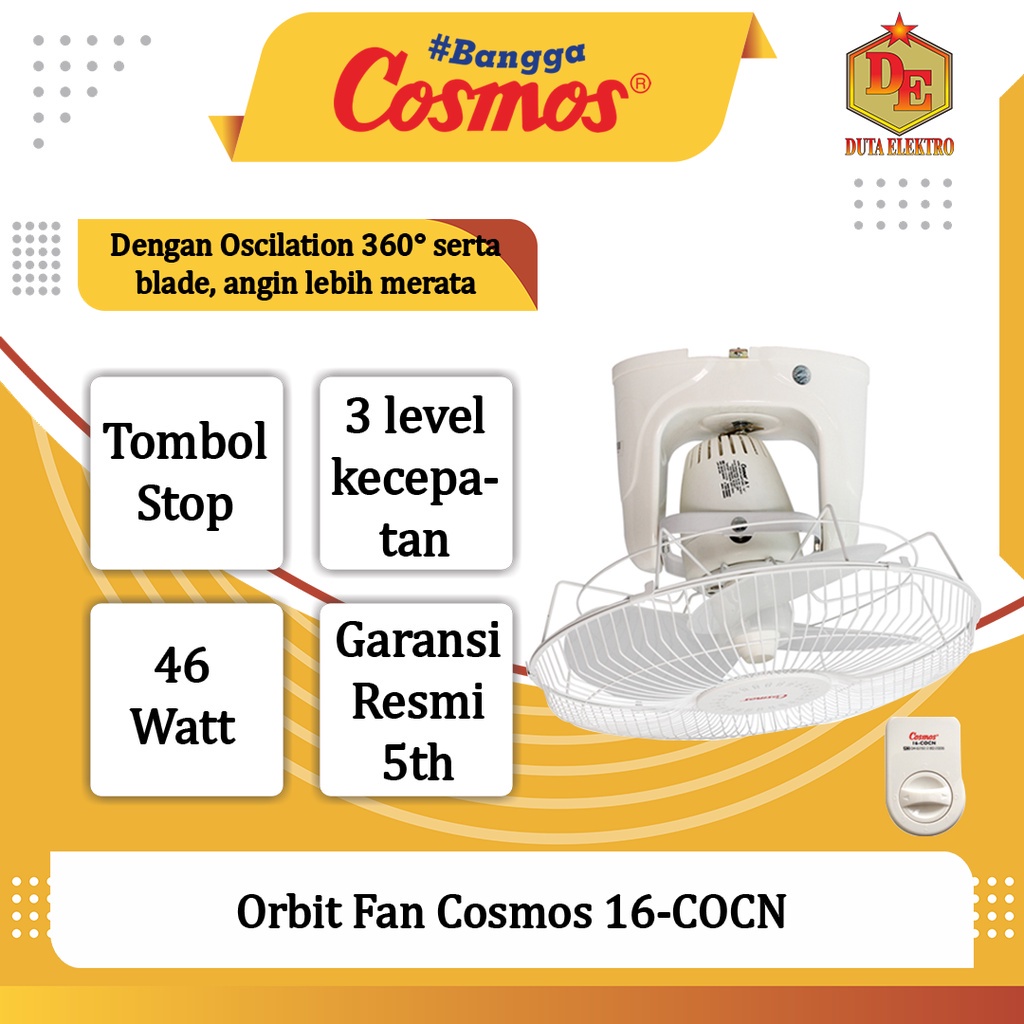 Jual Kipas Angin Langit Langit Cosmos 16 COCN Orbit Fan | Shopee Indonesia