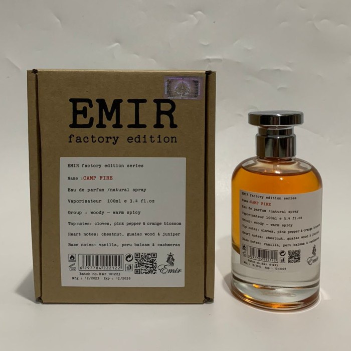 Jual parfum original emir camp fire for unisex edp 100 ml | Shopee ...