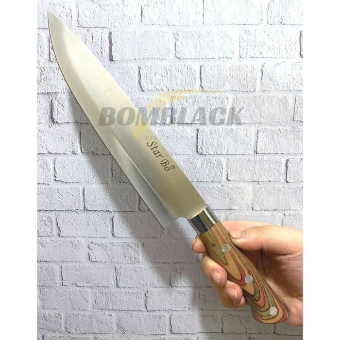 Jual Dapur Daging Sushi Sashimi Jepang Koki Chef Tajam Star Bo HITAM ...