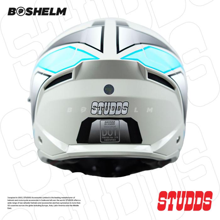 Jual HELM STUDDS TROOPER HELM MODULAR DOUBLE VISOR HELM FULL FACE SNI ...