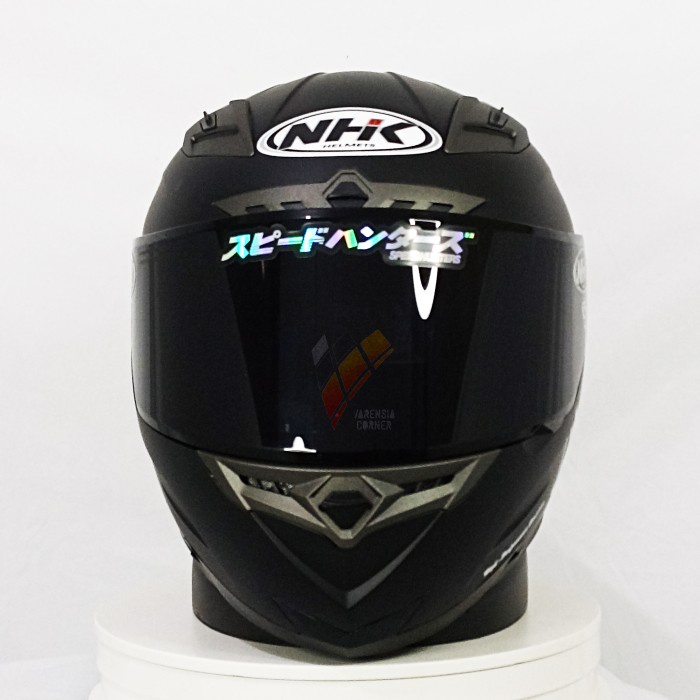 Jual NHK RX9 PAKET GANTENG SOLID BLACK DOFF HELM NHK FULL FACE ORIGINAL ...