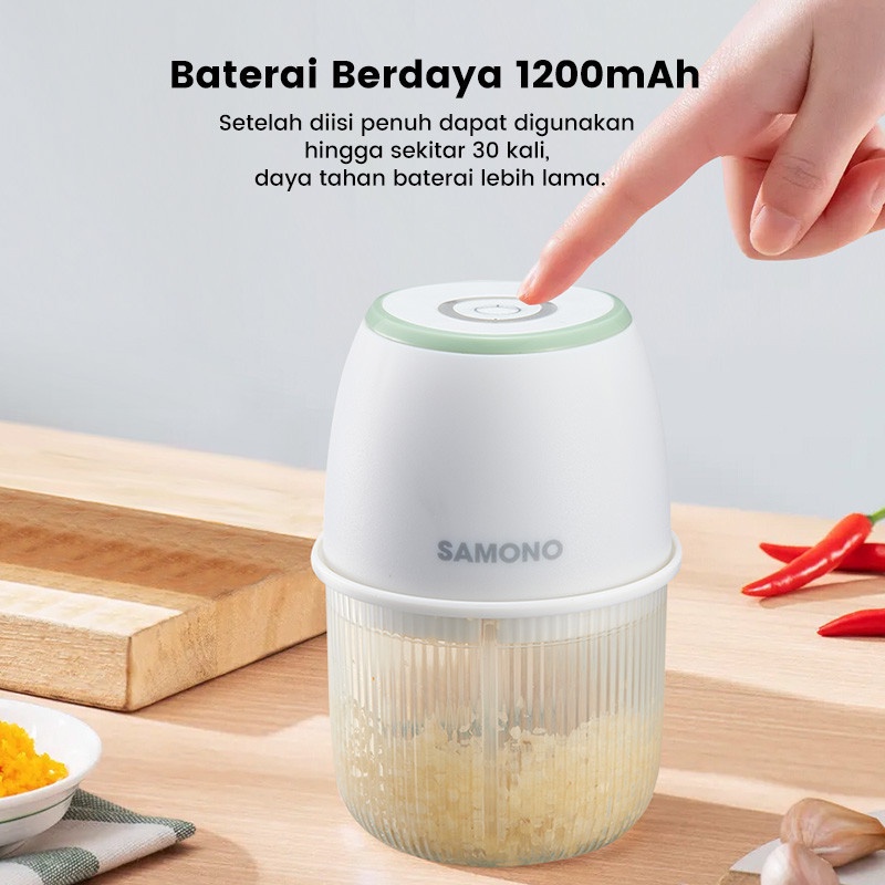 Jual SAMONO Mini Chopper SW-L5 Penghalus Bumbu Multifungsi Desain Mini ...