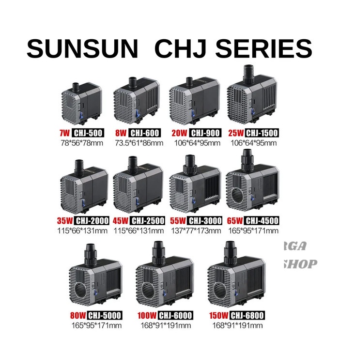 Jual SUNSUN J 2000 Pompa AIr Celup Akuarium Kolam Ikan J2000 Waterpump | Shopee Indonesia