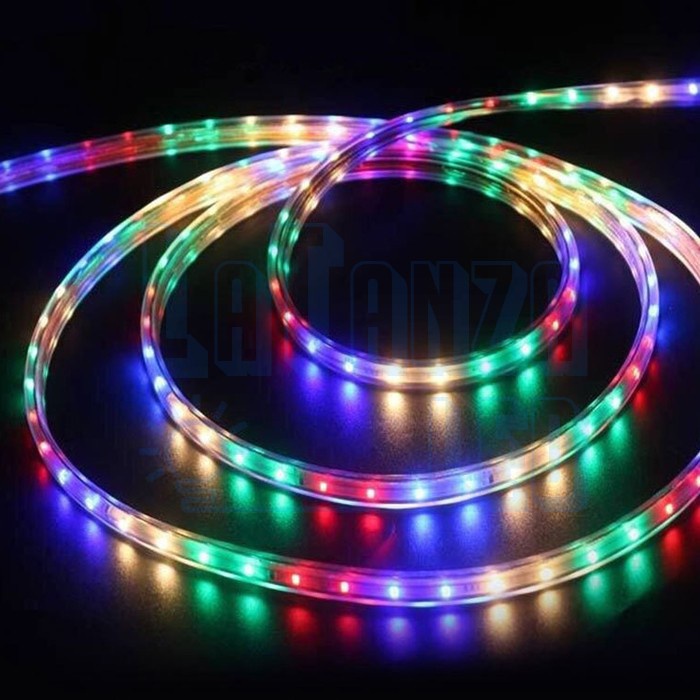 Jual Lampu LED Strip Selang RGB 5050 Outdoor 100M 220V 100METER LED RGB ...