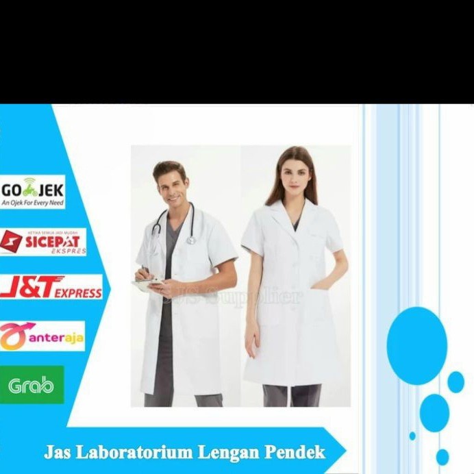 Jual Jas Lab Lengan Pendek Jas Laboratorium Jas Analis Lab Lengan ...