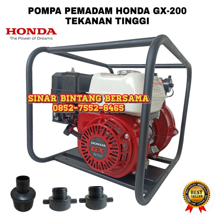 Jual Pompa Alkon Pemadam HONDA GX 200 Double Impeller | Shopee Indonesia
