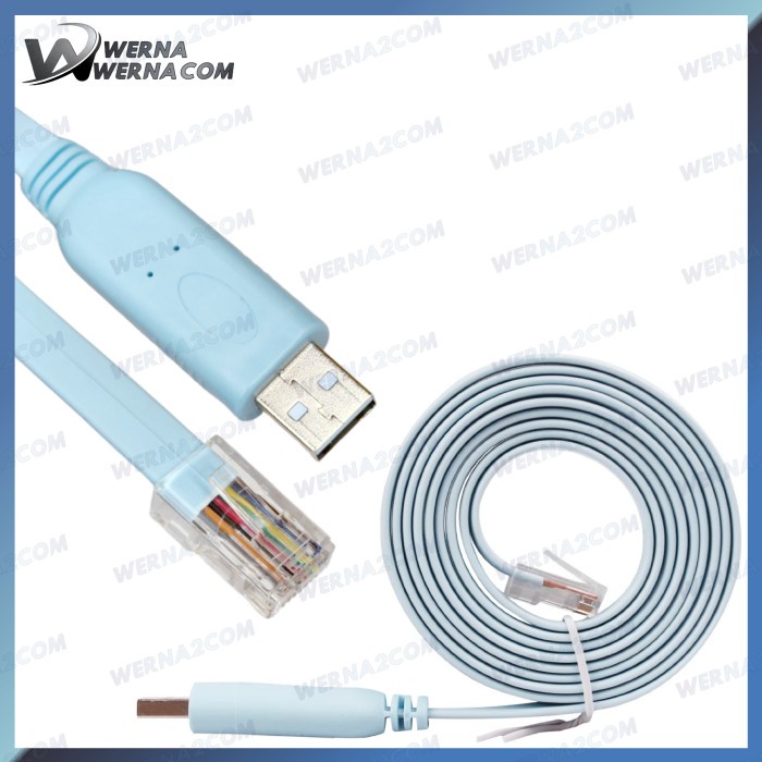 Jual Kabel Konsol Console FTDI Cisco Router USB to RJ45 1.8 Meter ...