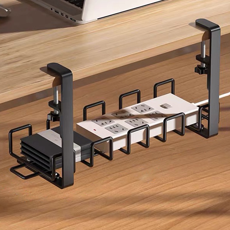 Jual Under Table Cable Storage Rack Under Desk Socket Earphones Wire ...