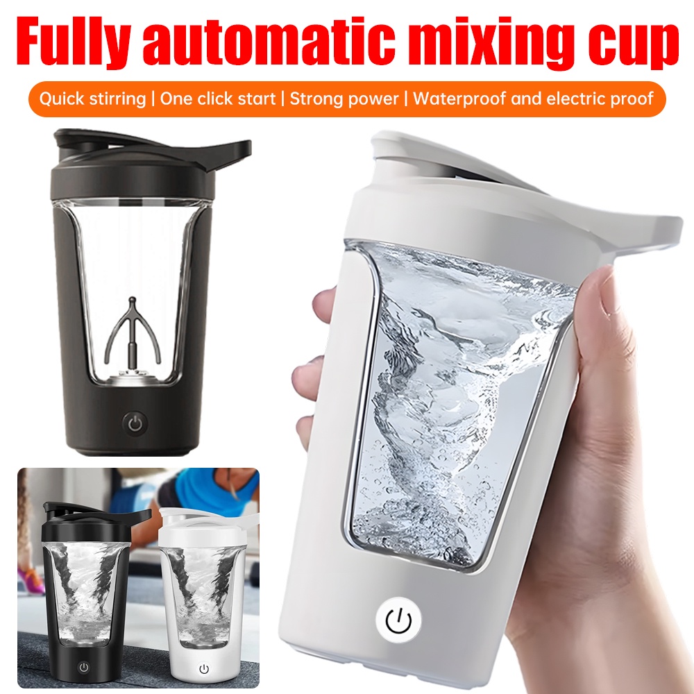 Jual 500ML Electric Protein Powder Mixing Cup Automatic Shaker Bottle ...