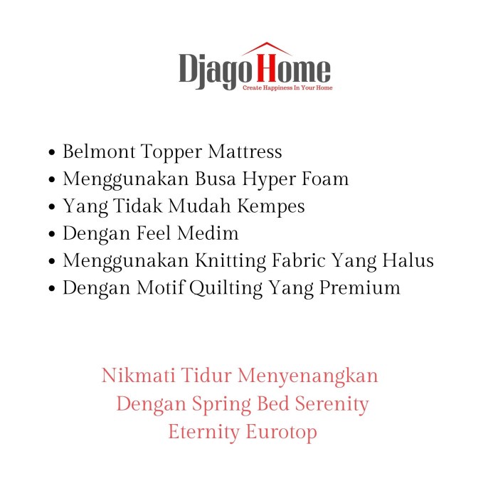 Jual Furni - Mattress Topper No 2 Uk. 160 X 200 ( Lapisan Atas Kasur ...