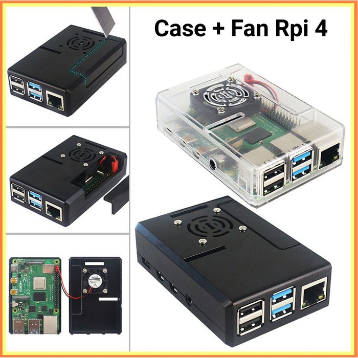 Jual Case Raspberry Pi 4 model B Plastik ABS Casing Box Enclosure Kotak | Shopee Indonesia