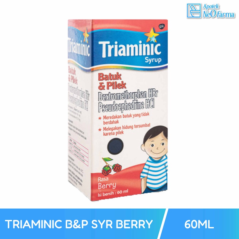 Jual TRIAMINIC B&P SYR RASA BERRY 60 ML | Shopee Indonesia