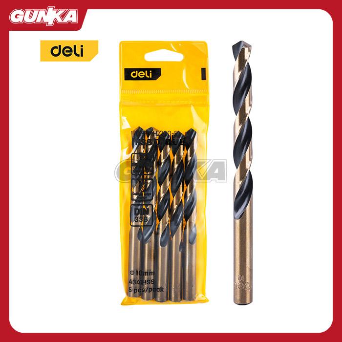 Jual Hss Drill Bit (ø10mm) DELI DLI-EDH-MHZ100-E1 Mata Bor Besi Plat ...