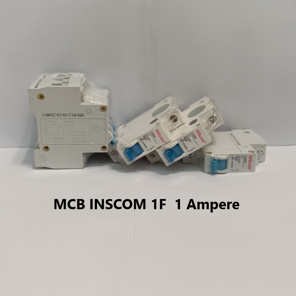 Jual MCB INSCOM 1F 1A / MCB 1 Phase 1 Ampere 6kA INS | Shopee Indonesia
