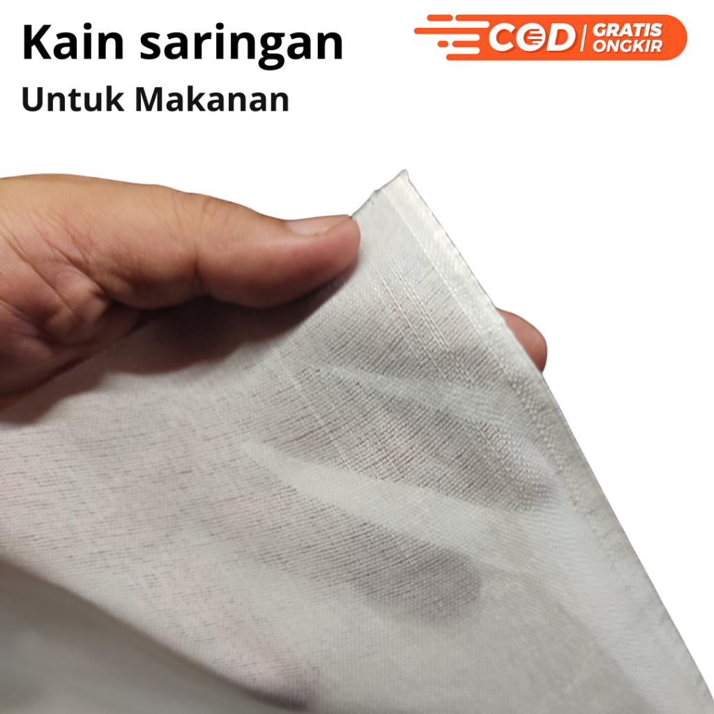 Jual HJE Kain Saringan untuk Saring Susu Kacang Almond Kedelai Keju ...