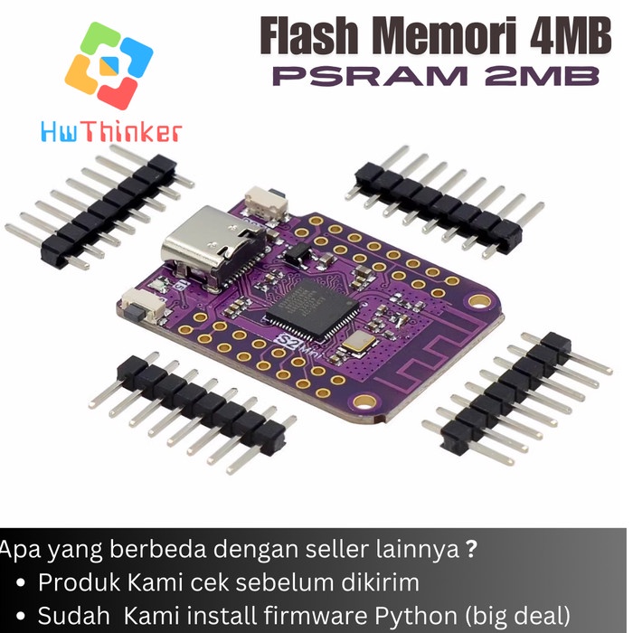 Jual Jt Mntb" Esp32-S2 Lolin Wemos S2 Mini Wifi Board Usb Type-C ...