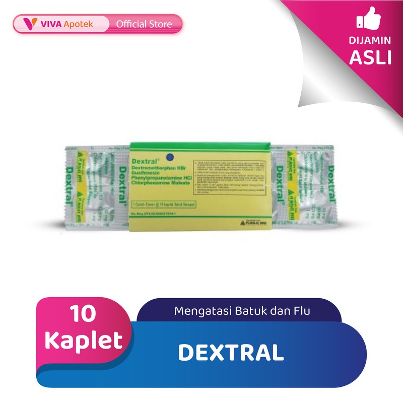 Jual Dextral Tablet untuk Mengatasi Batuk & Flu (10 Tablet) | Shopee ...
