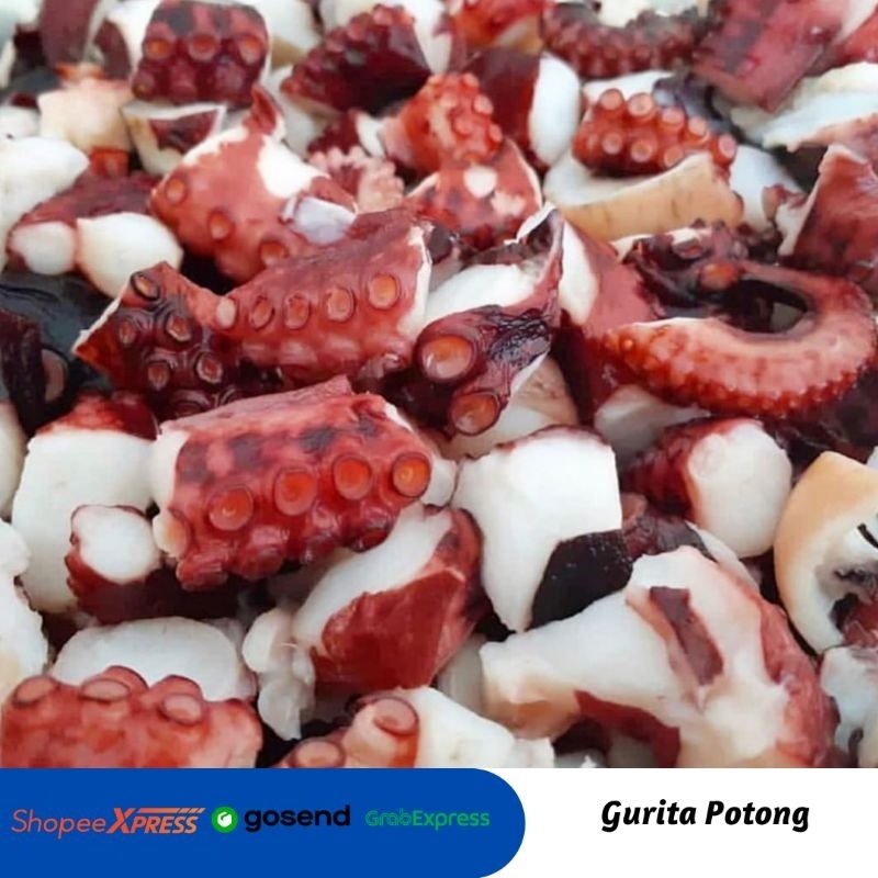 Jual Gurita/ Gurita Potong/ Tako Cut/ Gurita Takoyaki/ kemasan 1 kg ...