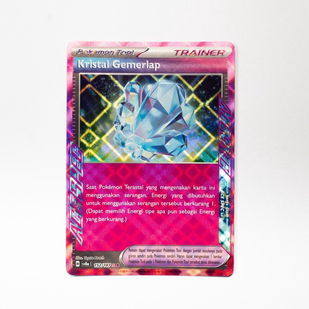 Jual Kristal Gemerlap ACE 152/187 SV8a Festival Terastal EX Kartu Pokemon TCG Original Indonesia ...