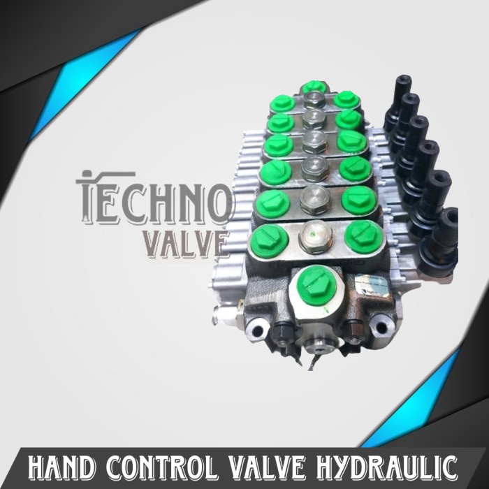 Jual (Best) HAND CONTROL VALVE HYDRAULIC 80LPM 6 TUAS HYDROCONTROL PORT ...