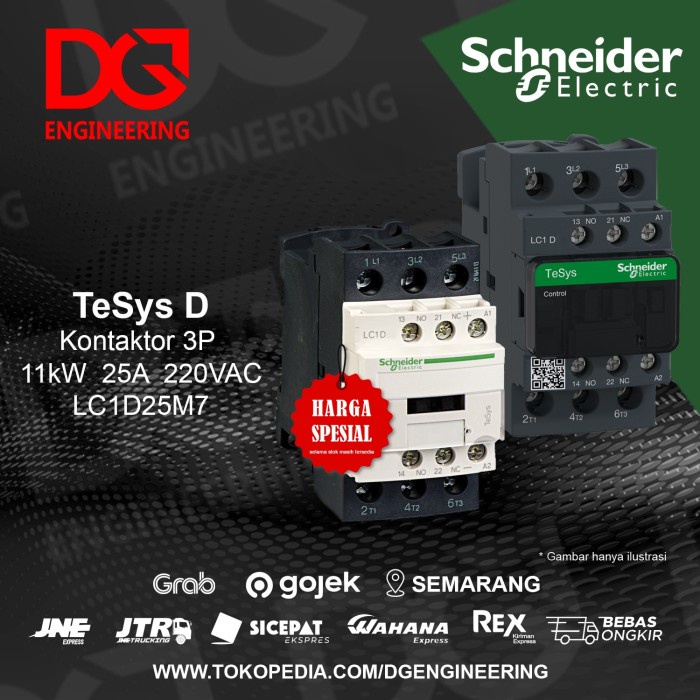 Jual Schneider Kontaktor / Contactor LC1D25M7/ LC1D25 / lc1d25-M7 | Shopee Indonesia