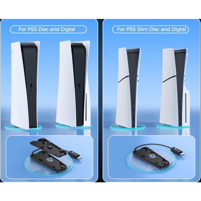 Jual terbaru !!! ps5 fat/slim/pro disc/digital illuminated vertical ...