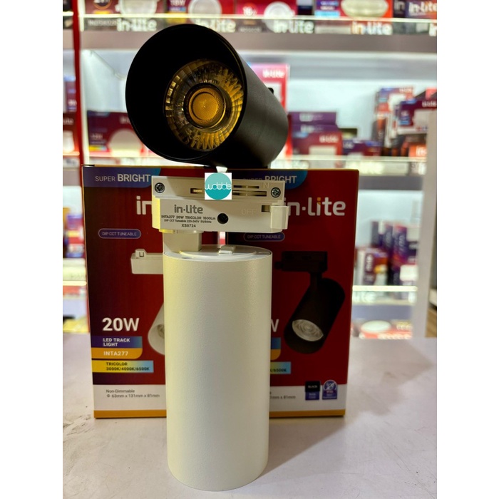 Jual INLITE IN LITE LED TRACK LIGHT LAMPU SOROT TRACK 7W 12W 20W 30W ...