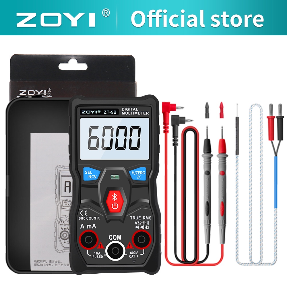 Jual ZT-5B Digital 6000 Counts Professional Analog Multimeter AC/DC ...