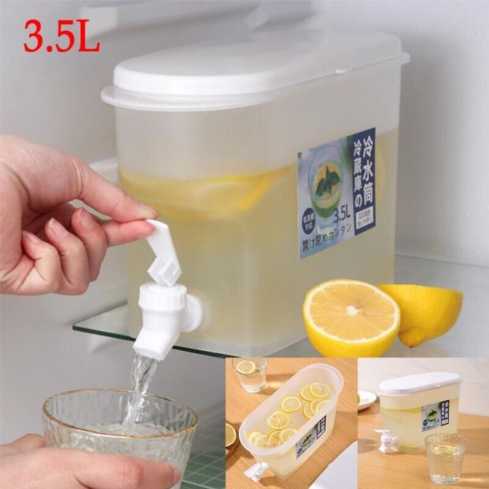 Jual 3.5L Cold Water Jug Convenient Plastic Cold Water Container Drink ...