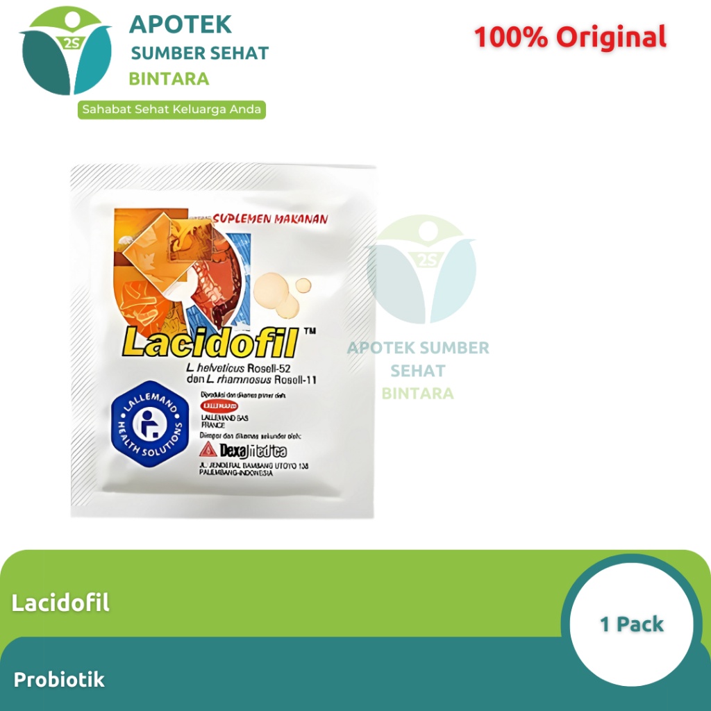 Jual Lacidofil Sachet - Probiotik Vitamin Usus Pencernaan | Shopee ...