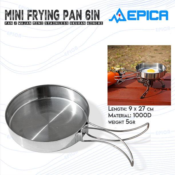 Jual Ready Epica Mini Frying Pan 6 Inchi Wajan Stainless Steel Cooking ...