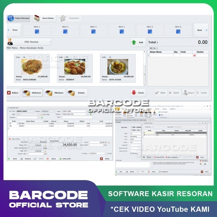Jual Software Kasir Resto Program Aplikasi Kasir Restoran For Laptop Pc | Shopee Indonesia
