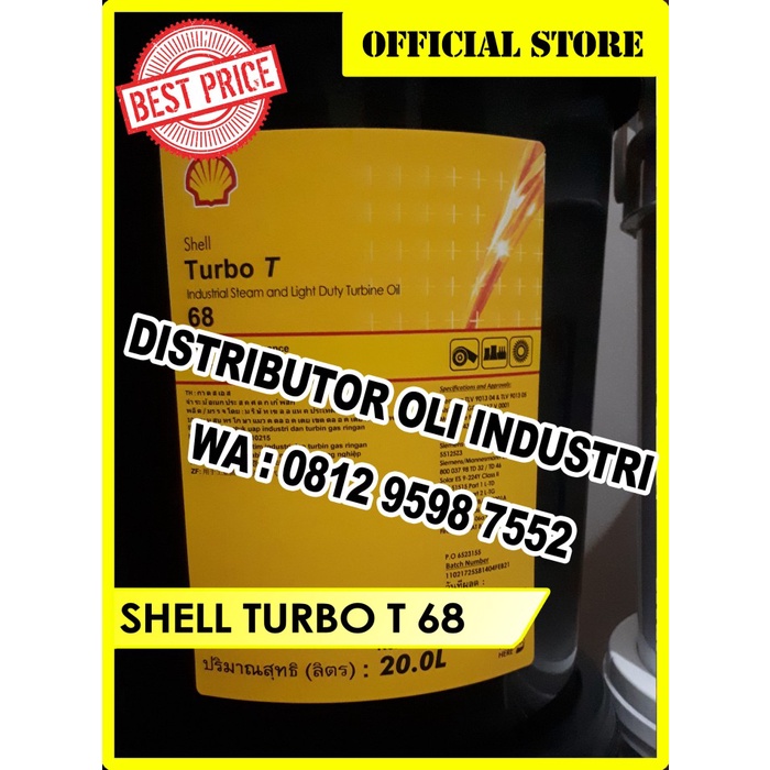 Jual Shell Turbo T 68 ( Iso Vg 68 - 20 Liter ) | Shopee Indonesia