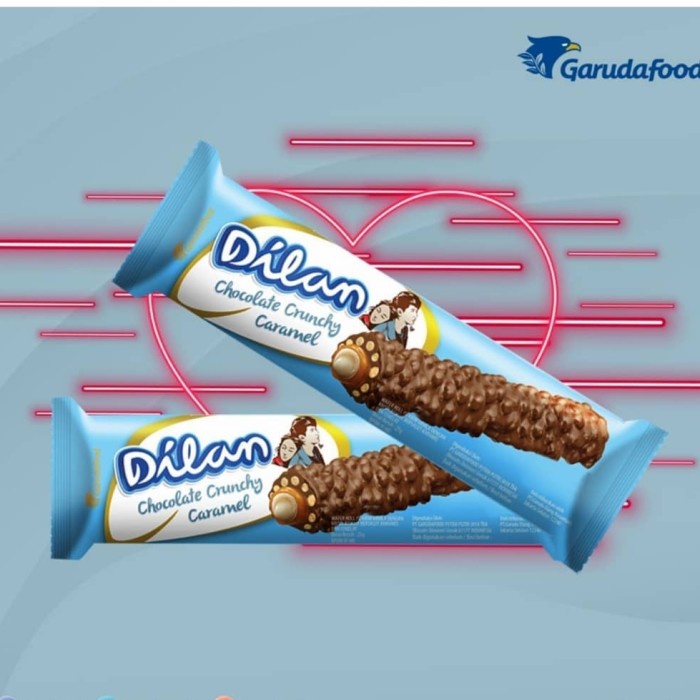 Jual A ( Berkah ) Dilan Chocolate Crunchy Caramel Wafer Stick Krim ...
