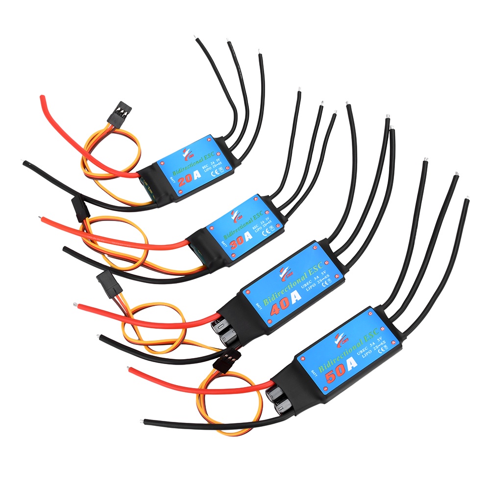 Jual 20A/30A/40A/50A Bi-directional Brushless ESC For Remote Control Of ...
