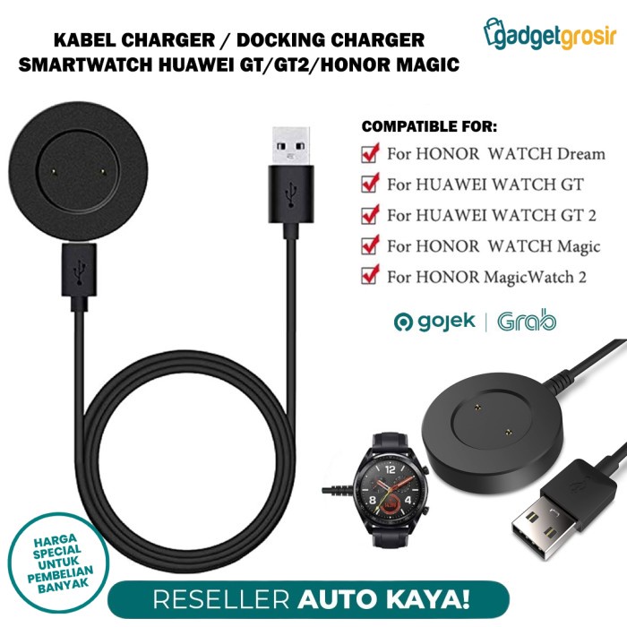 Jual Kabel Dock Charger Smarttch Huawei GT GT2 GT2E Honor Dream Magic ...