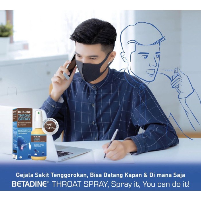 Jual New Betadine Sore Throat Spray Anti Virus Original Exp Lama ...