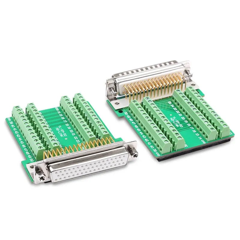 Jual NEW D-SUB 50PIN DB50 Solder-free Three 3-row 50-pin Connector ...