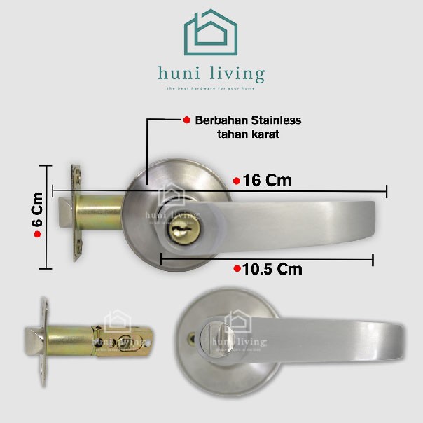 Jual ASLI..! [NEW ITEM] KUNCI HANDLE PINTU KAMAR MANDI PVC BAJA KAYU ...