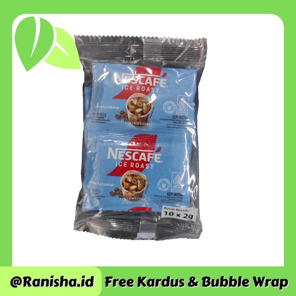 Jual Nescafe Kopi Instant Ice Roast Americano Original Pack 10 Sachet ...