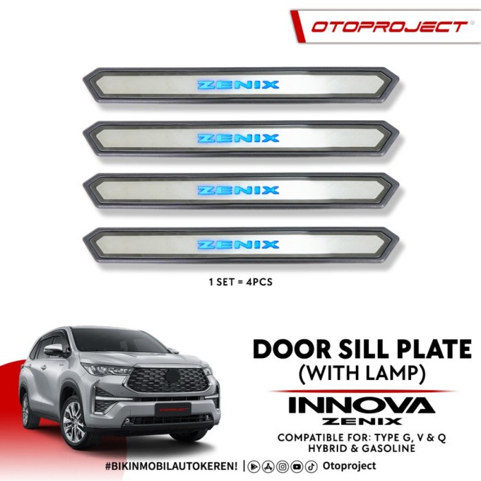 Jual Termurah Door Sill Plate All New Innova Zenix 2022 Up Ori Design ...