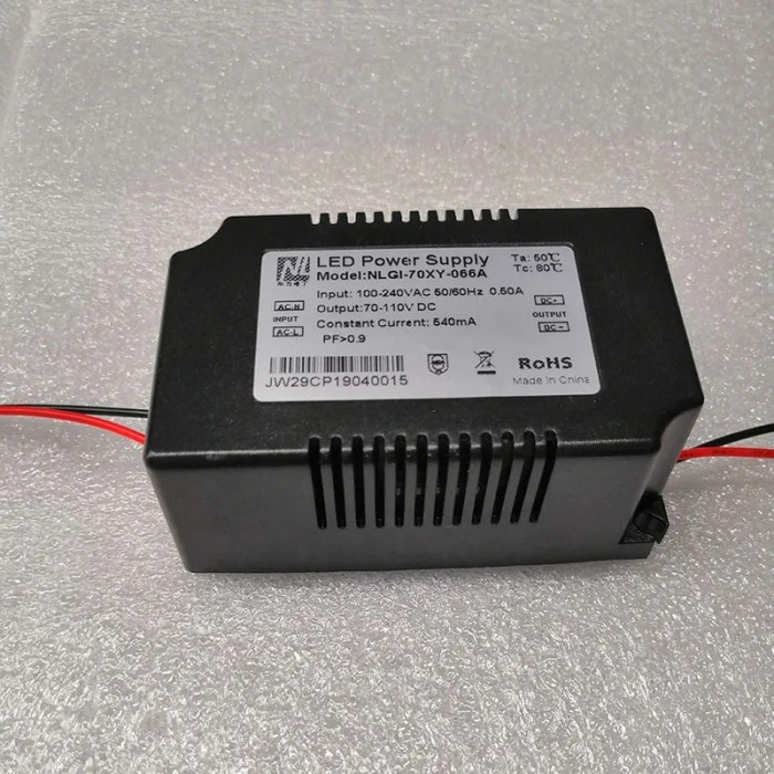 Jual Led Power Supply LED Lighting Transformer 100-240V 50W-70W ...