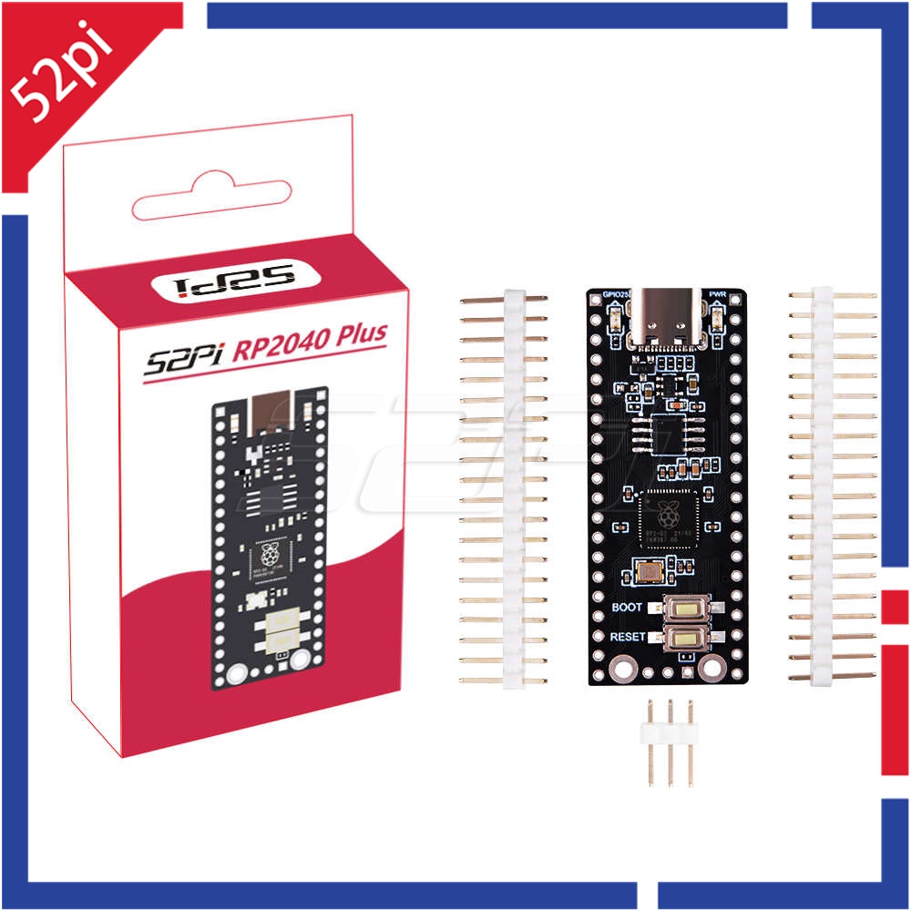 Jual MONEYRAIN 52Pi RP2040 Plus 4MB/8MB Same Pinout as Raspberry Pi ...