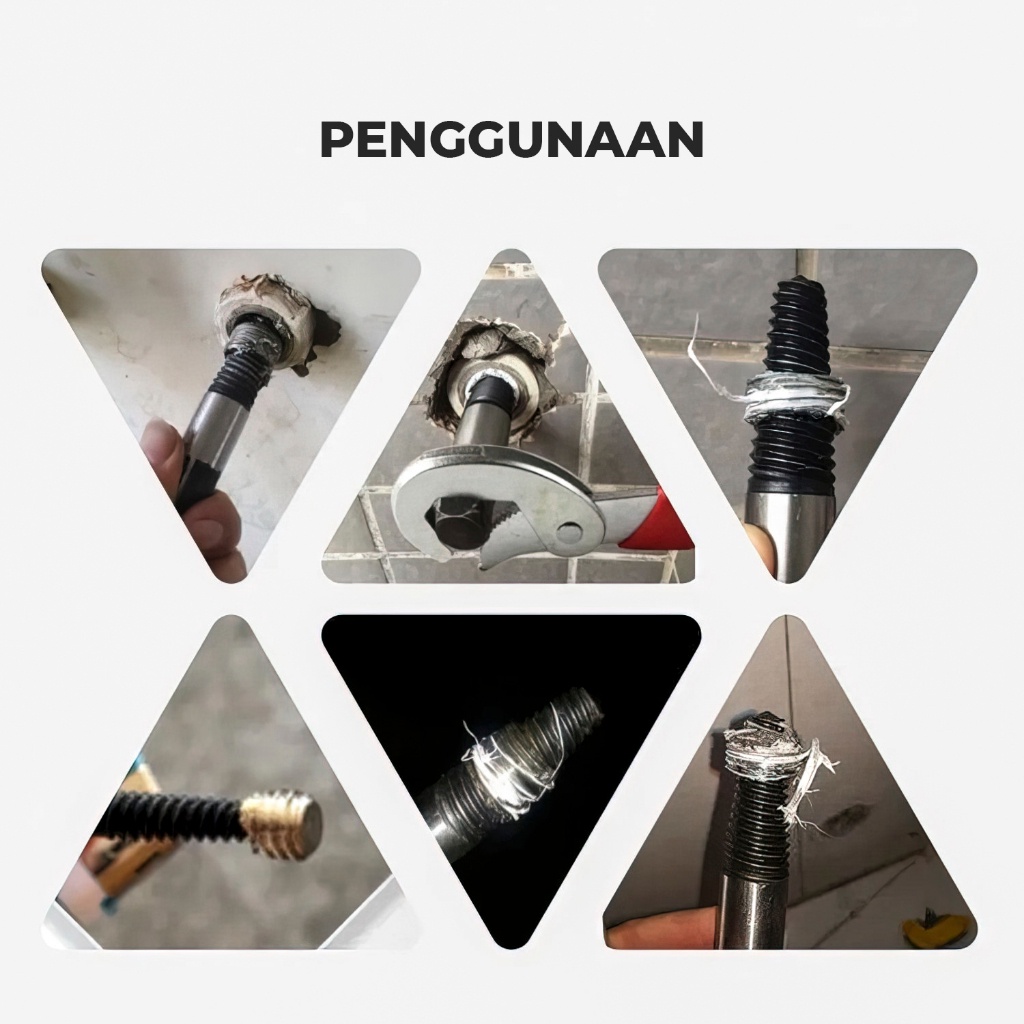 Jual ALAT PEMBUKA BAUT KRAN RUSAK PIPE SCREW EXTRACTOR SET 5PCS 6656 ...