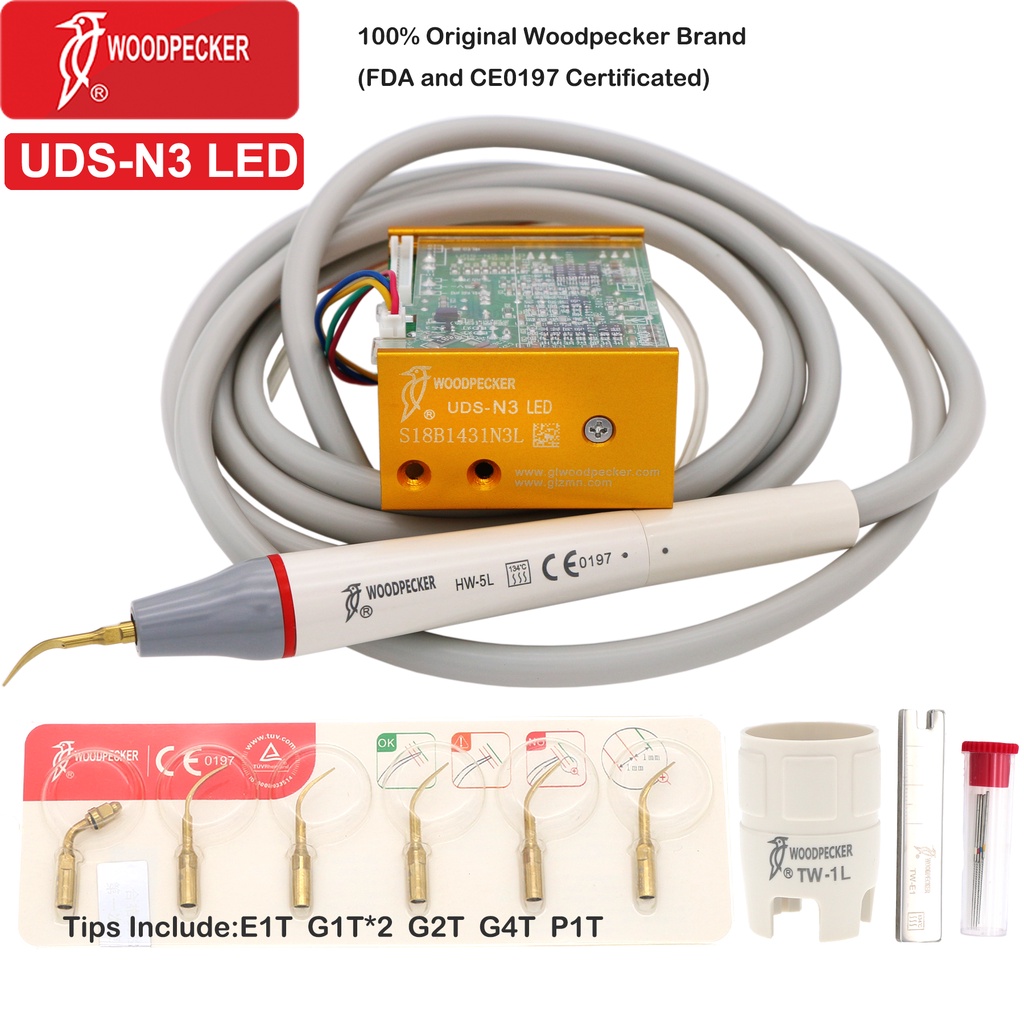 Jual NEW Woodpecker Dental Scaler Ultrasonic Build-in UDS-N3 LED Scaler ...